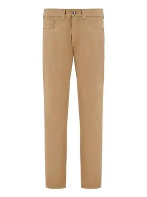 Canali Dune Five-pocket Regular Fit Pants - Beige
