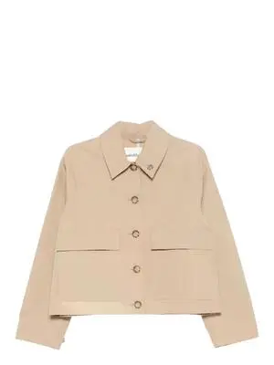 OTTOD'AME Buttoned Jacket With Patch Pockets - Neutrals