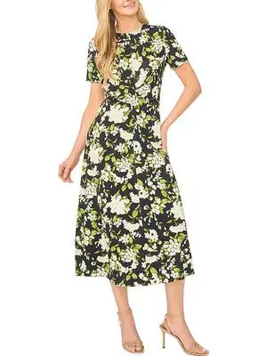 Ted Baker London Chelsea Twist Knit Midi Dress - Rich Black