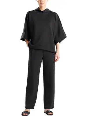 Natori Everywear Scuba Knit Hoodie - Black