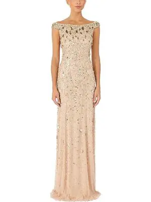 Jenny Packham Jessie Beaded Gown - Illusion