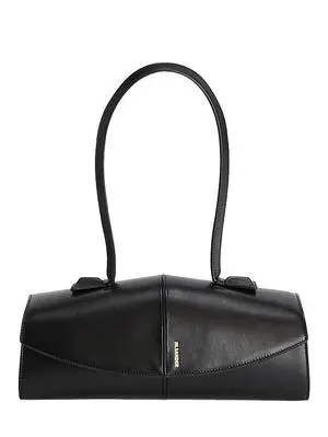 JIL SANDER Linea Small Leather Shoulder Bag - Black