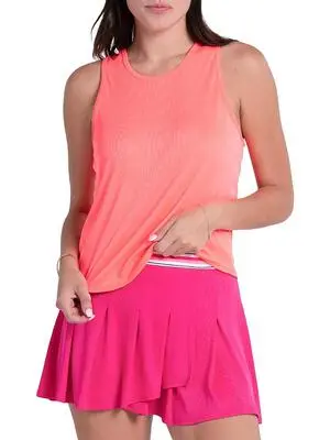 Lucky In Love Court Drip Tank Top - Hot Lava