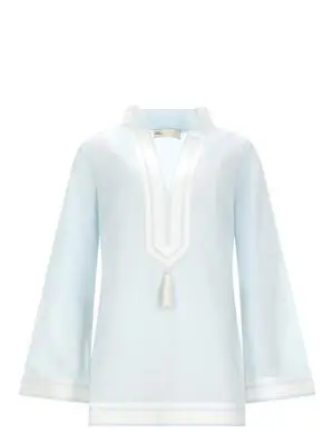 Tory Burch Cotton Tunic - Baby Blue