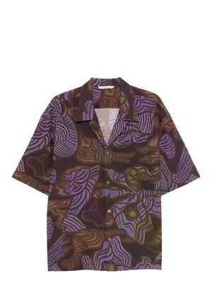 A KIND OF GUISE Samata Printed Shirt Brown