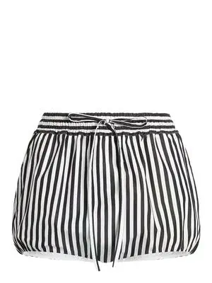 Dolce & Gabbana Striped Drawstring Shorts - White