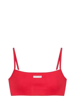 MARINE SERRE Organic Cotton Bra - Red