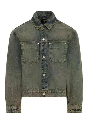 REPRESENT Chest-pocket Denim Jacket - Blue