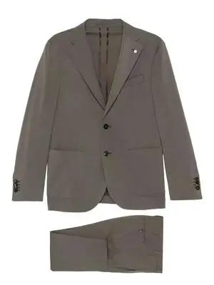 LUIGI BIANCHI MANTOVA Buttoned Tailored Suit - Grey