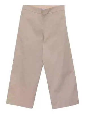 Alpha Studio Cropped Wide Leg Trousers - Neutrals