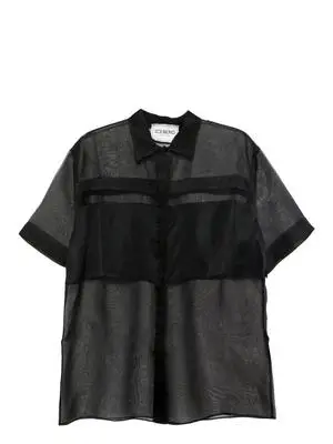 Iceberg Sheer Panelled Shirt - Black
