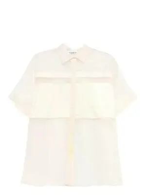 Iceberg Panelled Short-sleeve Shirt - Neutrals