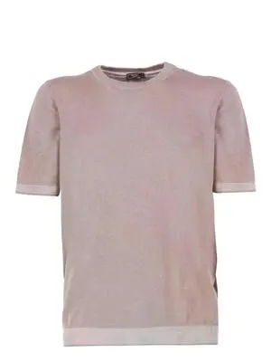 Peserico Knitted Short-sleeve Sweater - Pink