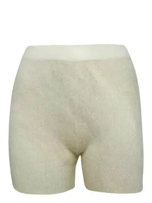 Jacquemus Ribbed-knit Shorts - Neutrals