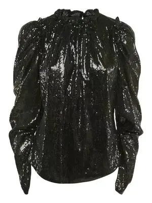 INGIE PARIS Sequin-Embellished Blouse