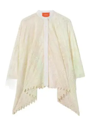 LA DOUBLEJ Lace Collared Shirt