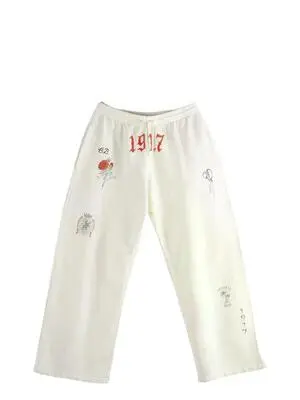 Balenciaga Graphic-print Track Pants - Neutrals