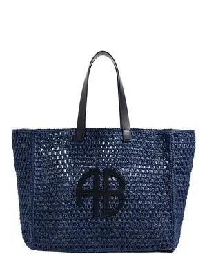 ANINE BING Large Rio Tote - Marine Blue