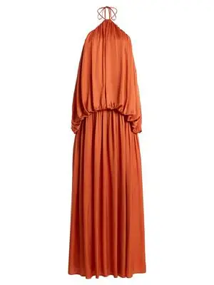 THIRD FORM Dreamt Satin Maxi Halter Dress - Pink