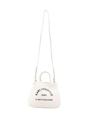 Karl Lagerfeld Mini Logo-print Canvas Tote - Neutrals
