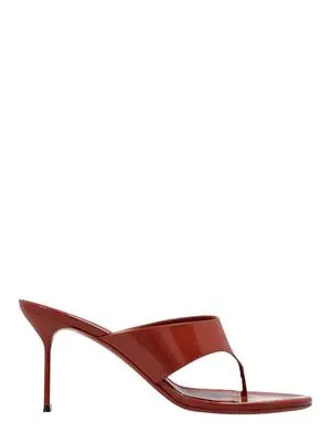 Paris Texas Heeled Mules - Brown