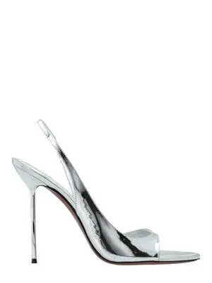 Paris Texas Heeled Sandals - Silver