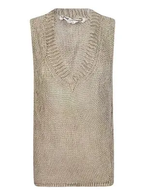 Comme Des Garçons V-neck Vest - Neutrals