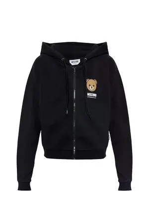 Moschino Teddy Bear Logo Hoodie - Black