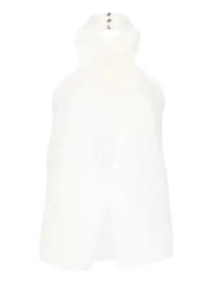 Patrizia Pepe Halterneck Top - Neutrals