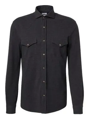 Brunello Cucinelli Cotton Overshirt - Grey