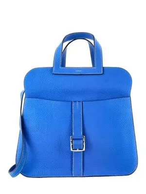 Hermès Halzan Bag Clemence 31 - Blue