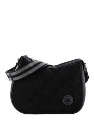 Hermès Horseback Shoulder Bag Woolycot Canvas And Leather - Black