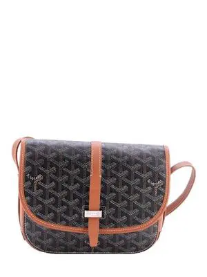 Goyard Belvedere Ii Messenger Bag Coated Canvas Pm Brown
