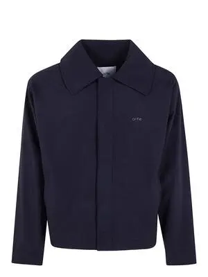 ARTE ANTWERP Big Collar Nylon Jacket - Black