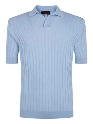 FILIPPO DE LAURENTIIS Short Sleeves "skipper" Polo Shirt - Gray