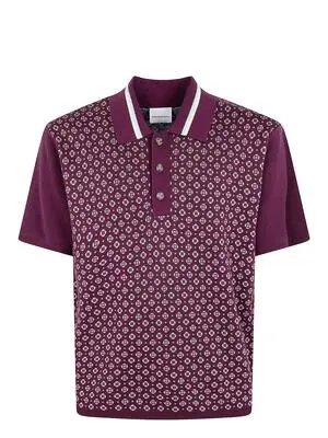 Drole De Monsieur Jacquard Cravate Polo Shirt - Red