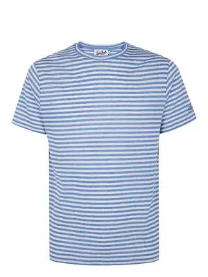 MC2 SAINT BARTH Stripes Linen T-shirt