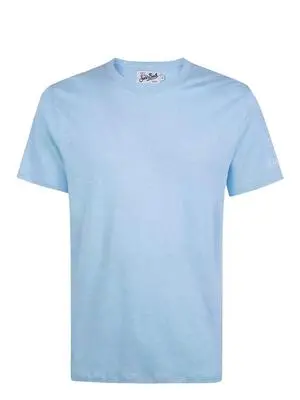 MC2 SAINT BARTH Ecstasea Logo-embroidered T-shirt - Blue