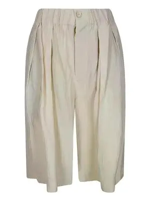 UMA WANG Chevron-patterned Trousers - Neutrals