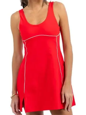 FORE-TÉ CLUB ATTIRE Amelia Athletic Dress - Cherry