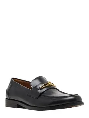 Steve Madden Norton Bit Loafer - Black Leather