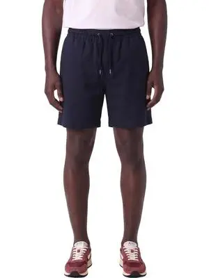 Giorgio Armani Tailored Linen Shorts - Blue