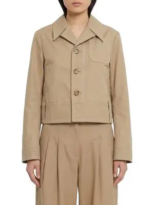Ami Cropped Jacket - Beige