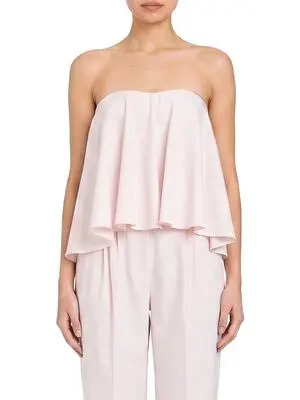 TWINSET Twinset Wool Blend Off-the-Shoulder Top Sand