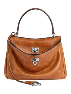 Balenciaga Rodeo Leather Handbag - Brown