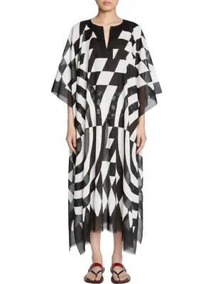 Dries Van Noten Dries Van Noten Geometric Print Kaftan Black