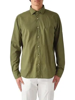 TINTORIA MATTEI 954 Cotton Shirt - Olive