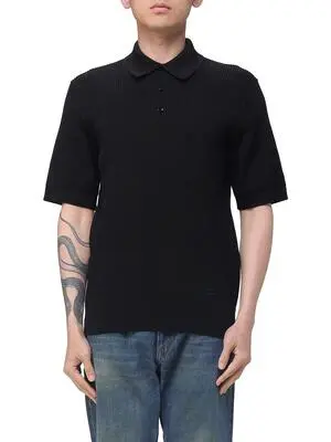 Dolce & Gabbana Cotton Knit Polo Shirt - Black