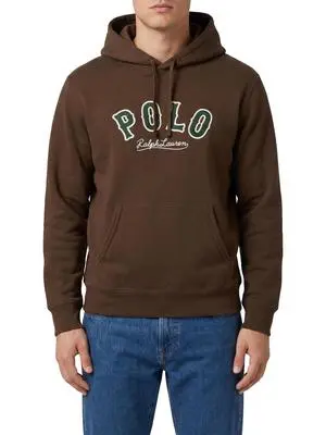 Polo Ralph Lauren Embroidered Logo Hoodie - Brown