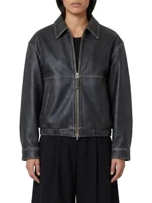 DUNST Lambskin Leather Jacket - Black